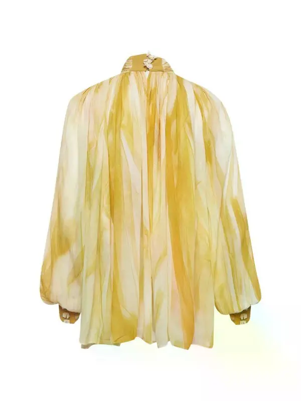 Elisabetta Franchi Tie-dye Long-sleeves Blouse