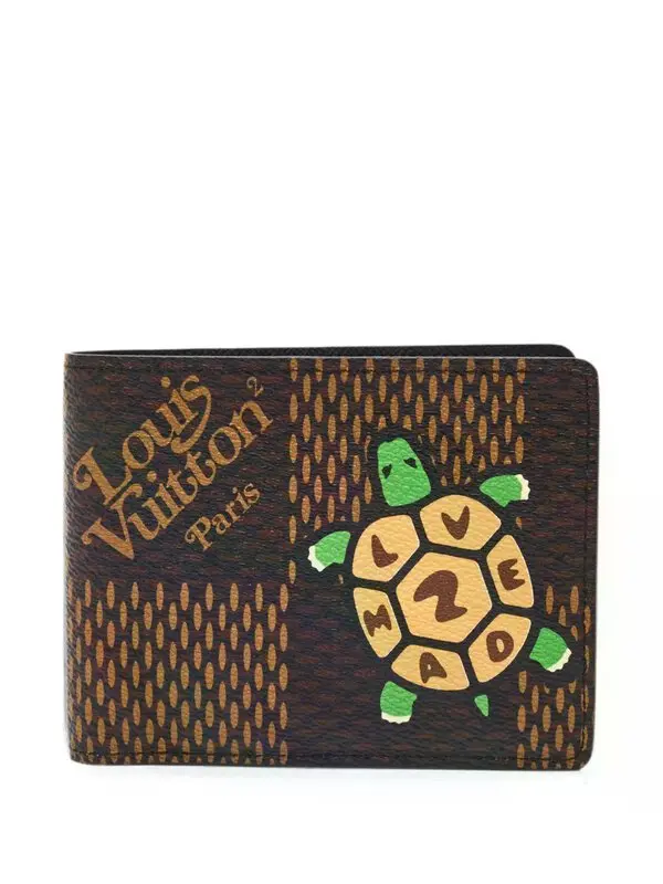 LOUIS VUITTON X Nigo Multiple Damier Ebène Wallet