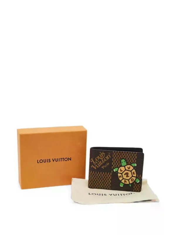 LOUIS VUITTON X Nigo Multiple Damier Ebène Wallet