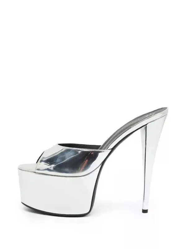 GIUSEPPE ZANOTTI Khalifa Platform Sandals - Silver