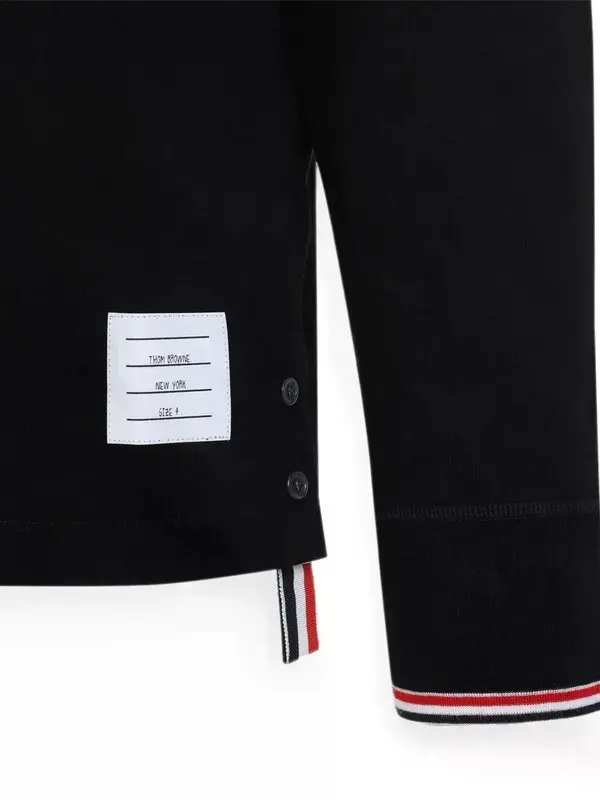 Thom Browne Button-placket Long-sleeve T-shirt