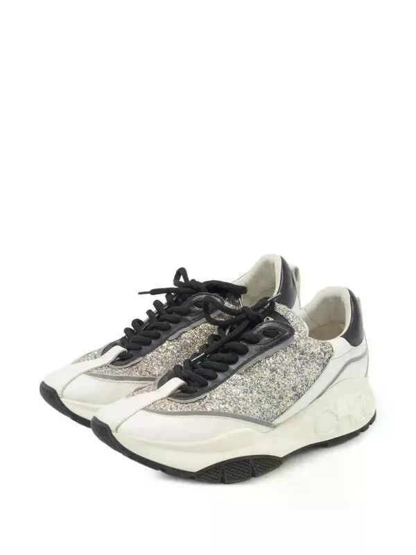JIMMY CHOO Raine Glitter-panelled Sneakers
