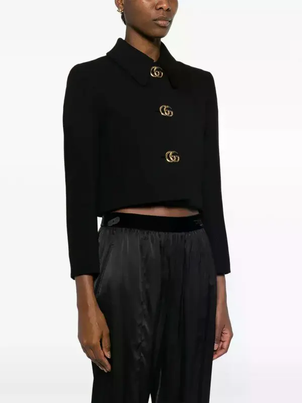 Gucci Logo-button Cropped Jacket