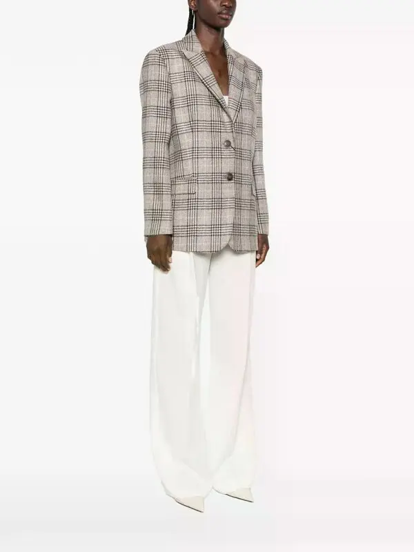 TWINSET Check-pattern Notched-lapels Jacket