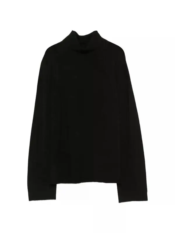 Alpha Studio Long-sleeve High-neck Sweater - Black