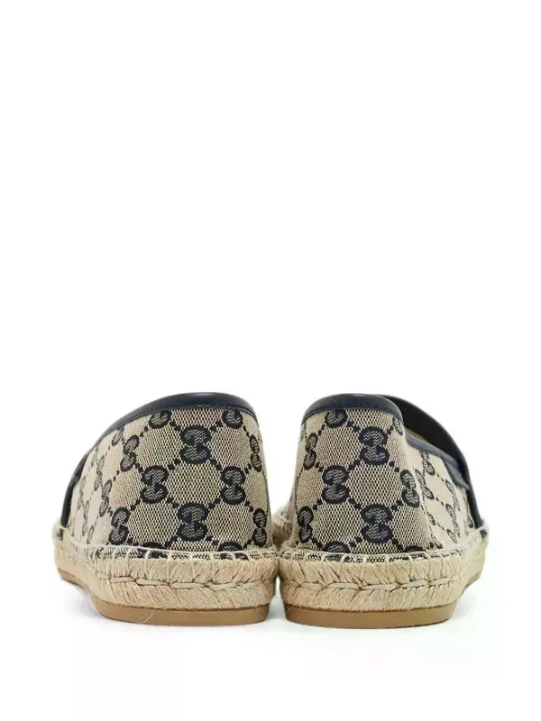 Gucci Gg Monogram Leather-trim Espadrilles