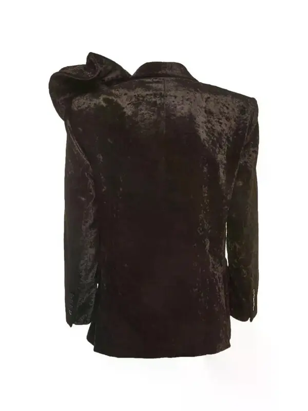 Magda Butrym Floral Appliqué Single-breasted Blazer
