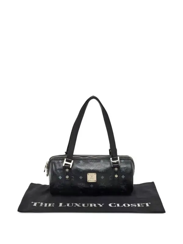 Mcm Visetos Barrel Tote Bag