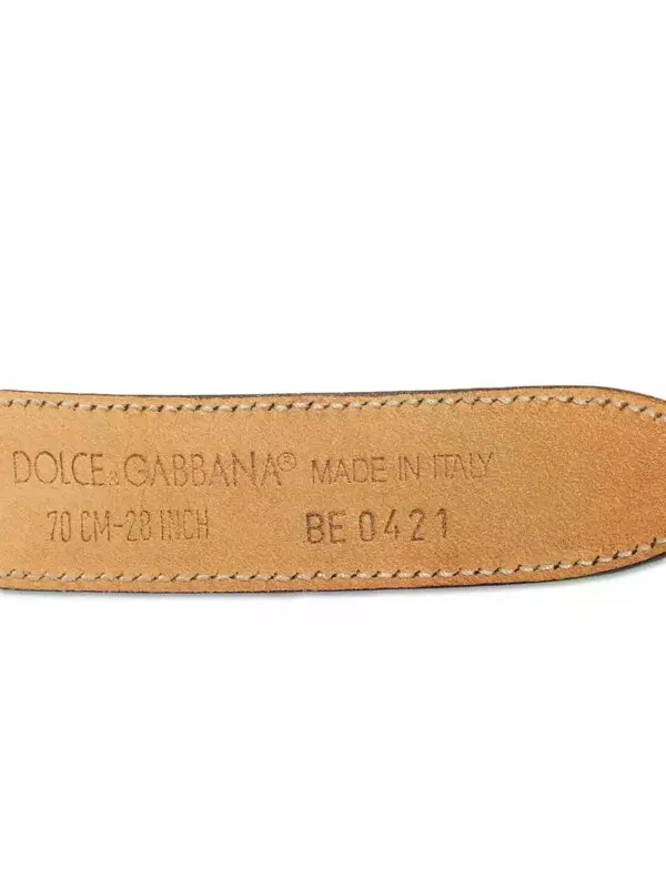 Dolce & Gabbana Embellished Crystal Buckle Belt