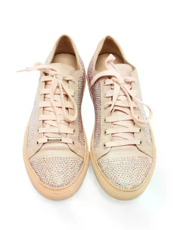 LE SILLA Crystal-embellished Low-top Sneakers
