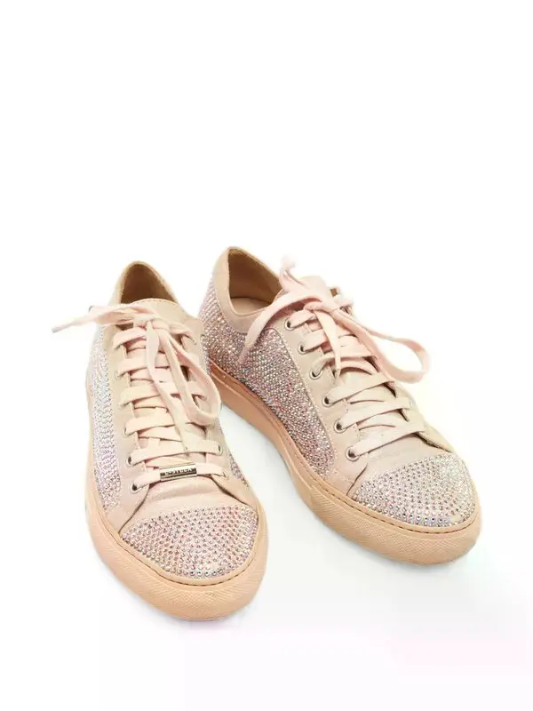 LE SILLA Crystal-embellished Low-top Sneakers