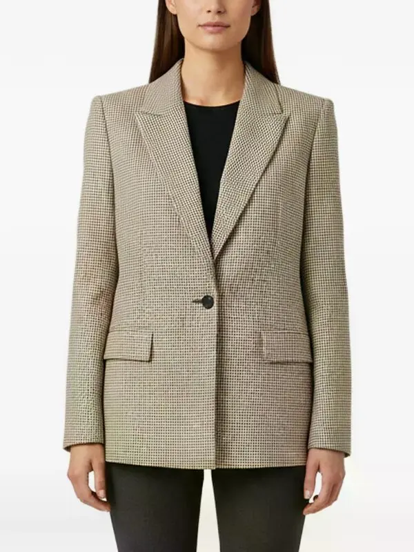 Givenchy Checked Single-breasted Blazer - Neutrals