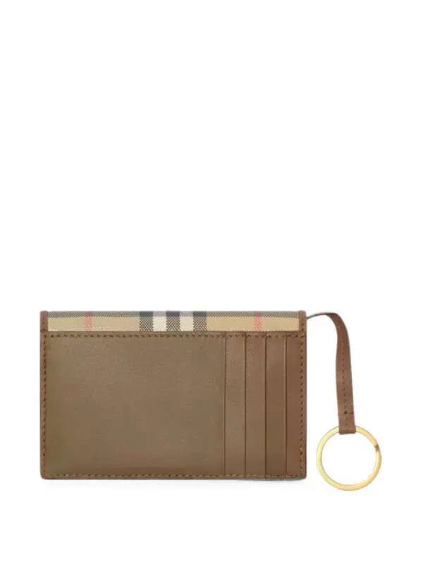 Burberry Check Folding Card Case & Key Ring
