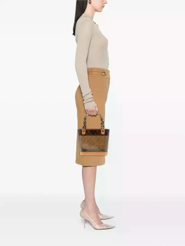LOUIS VUITTON 2003 Monogram Cabas Sac Ambre Pm Tote Bag