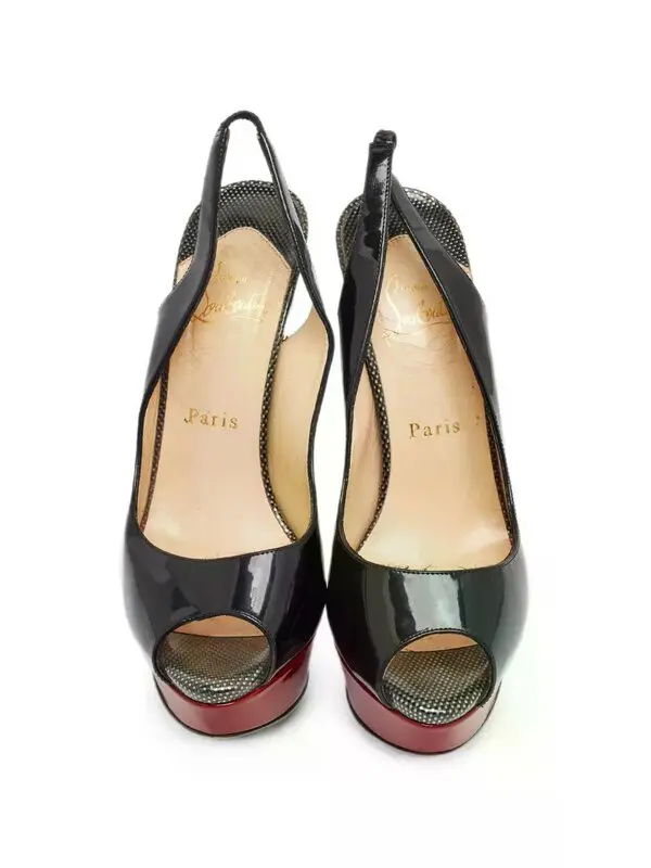 CHRISTIAN LOUBOUTIN Lady Peep Slingback Sandals