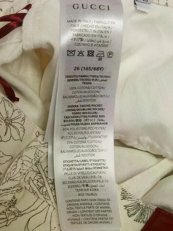 Gucci Floral-print Jeans