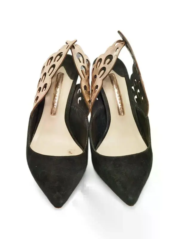 SOPHIA WEBSTER Angelo Slingback Leather Heeled Pumps
