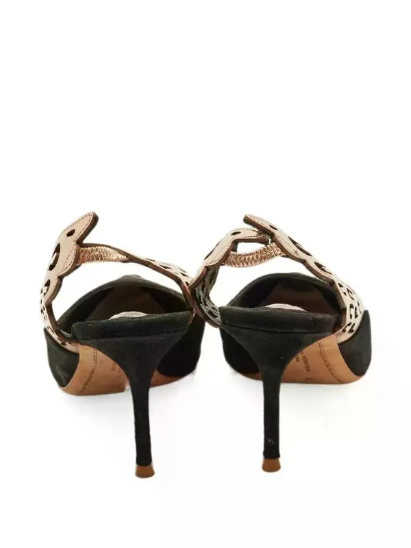 SOPHIA WEBSTER Angelo Slingback Leather Heeled Pumps