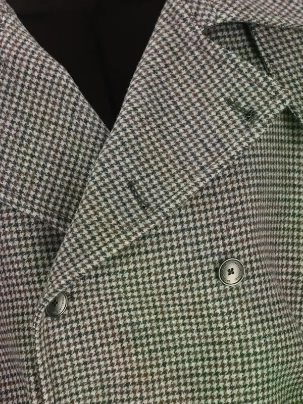 Tagliatore Born Houndstooth-pattern Double-breasted Coat