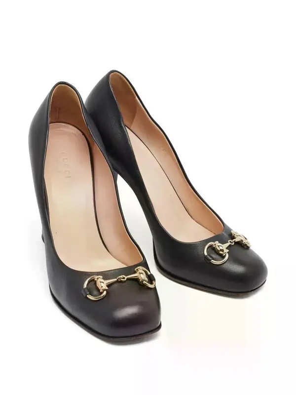 Gucci Horsebit Block Heel Pumps