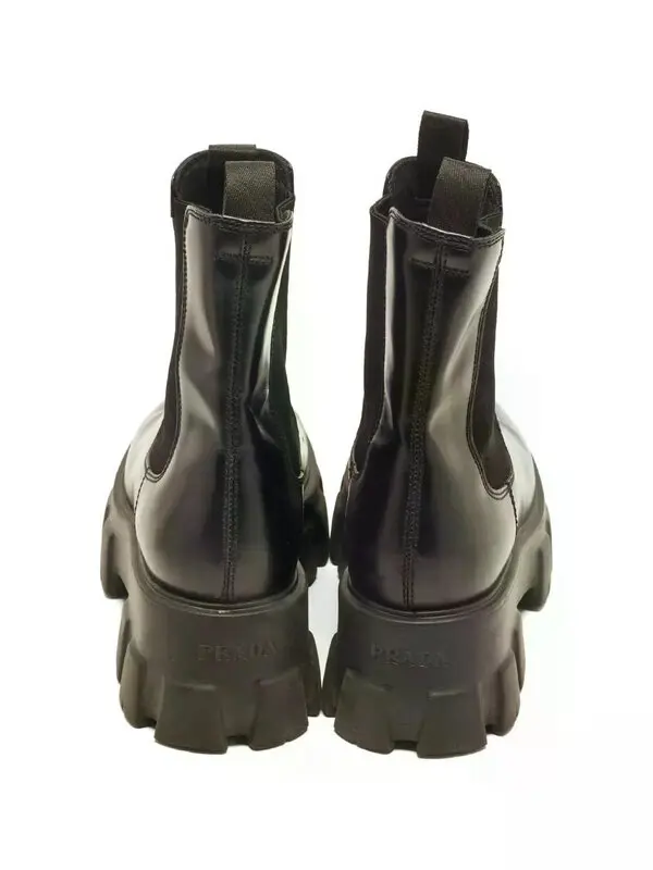 Prada Monolith Combat Ankle Boots