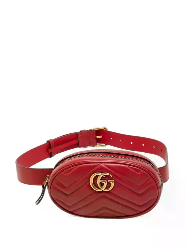 Gucci Gg Marmont Belt Bag - Red