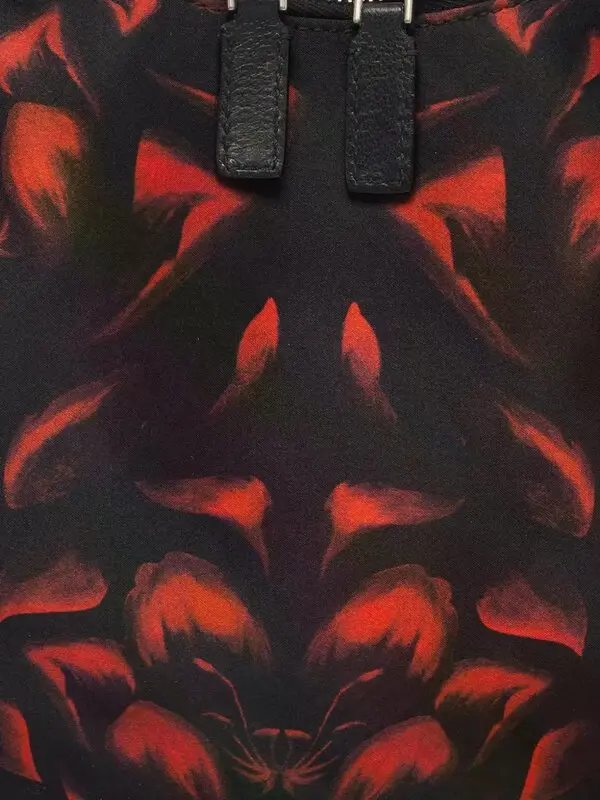 Alexander McQueen De Manta Tulip-print Clutch Bag