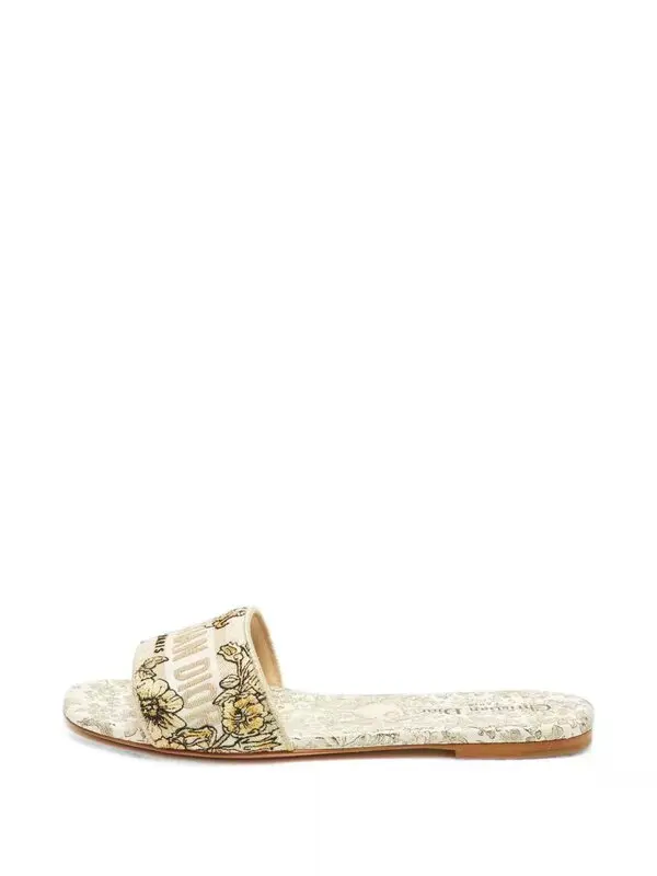 Dior Dway Millefiori Embroidered Slides