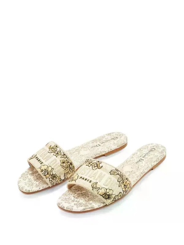 Dior Dway Millefiori Embroidered Slides