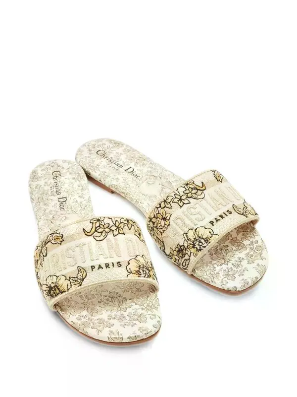 Dior Dway Millefiori Embroidered Slides