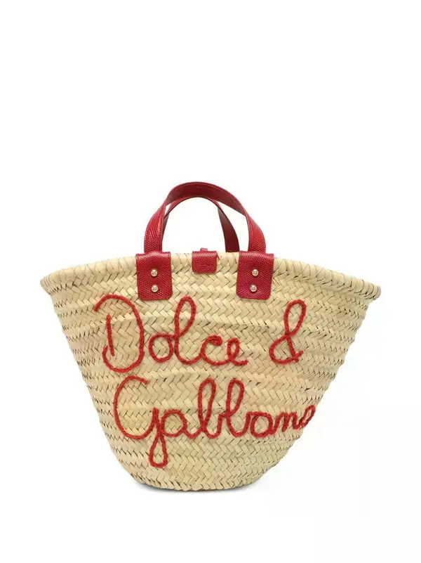 Dolce & Gabbana Kendra Lizard-embossed Tote Bag - Neutrals