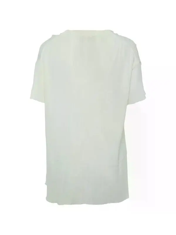 Chloé Ribbed-knit Short-sleeve Top