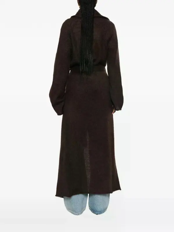 Andamane Belted Shawl-collar Cardigan
