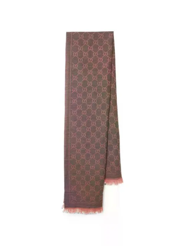 Gucci Gg Jacquard Reversible Scarf