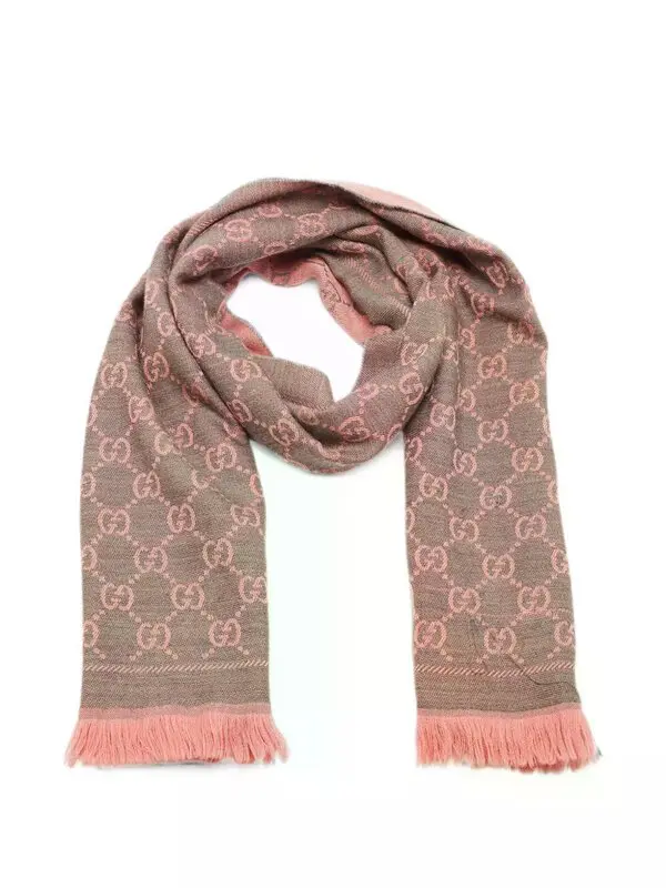Gucci Gg Jacquard Reversible Scarf