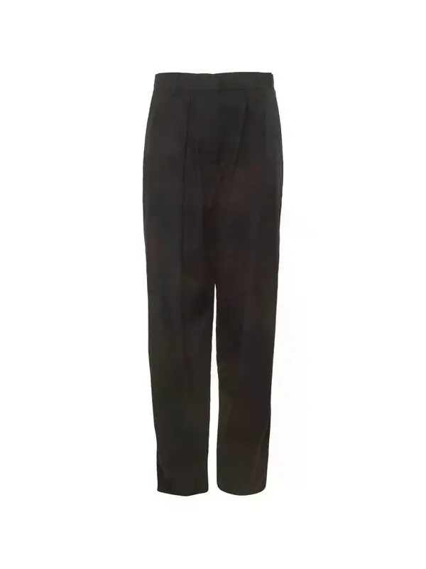 Magda Butrym Pleated Wide-leg Trousers - Black