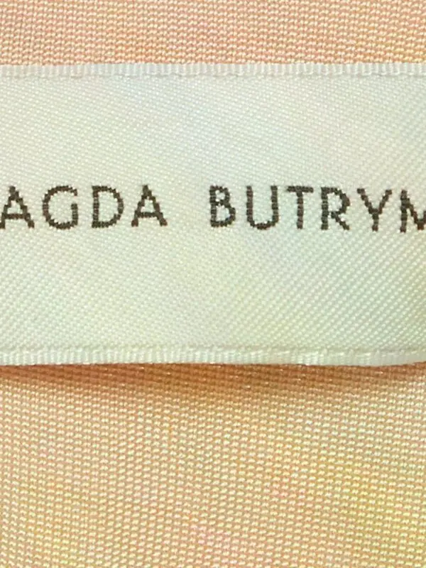 Magda Butrym Ruched V-neck Midi Dress