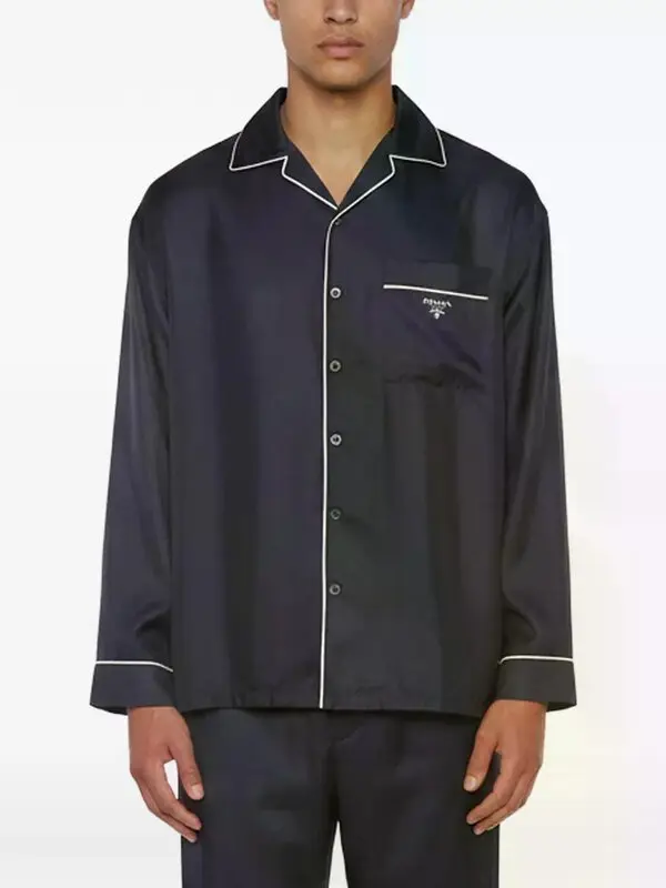Prada Oversized Silk Pyjama Shirt