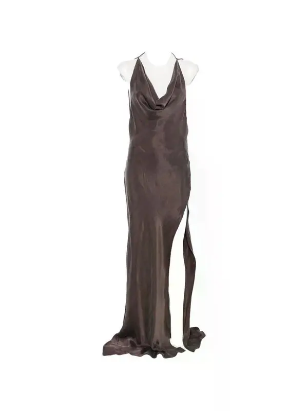 Andamane Cowl-neck Backless Maxi Dress