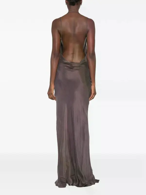Andamane Cowl-neck Backless Maxi Dress