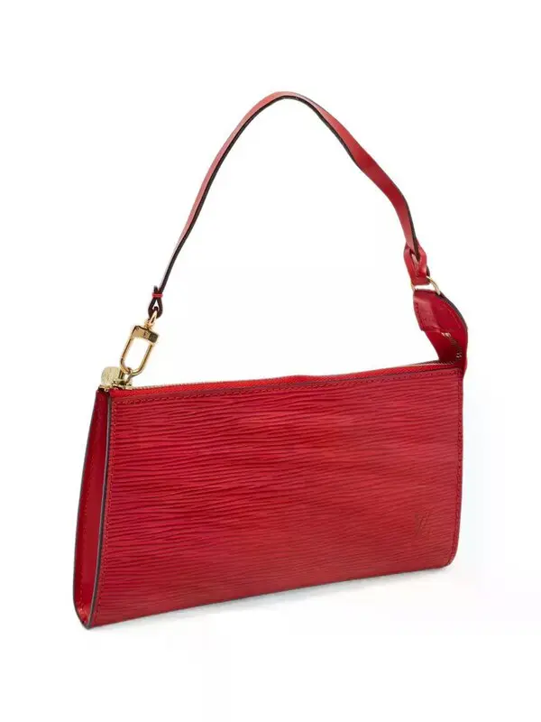 LOUIS VUITTON 1998 Epi Pochette Accessoires Shoulder Bag - Red
