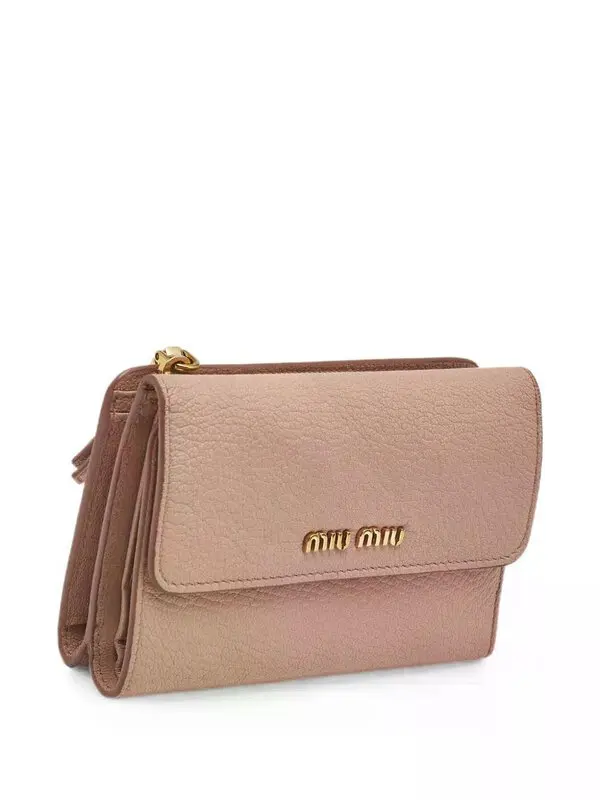 Miu Miu Logo-plaque Trifold Wallet