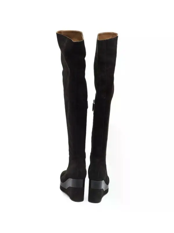 Hermès Platform Wedge Knee-high Boots