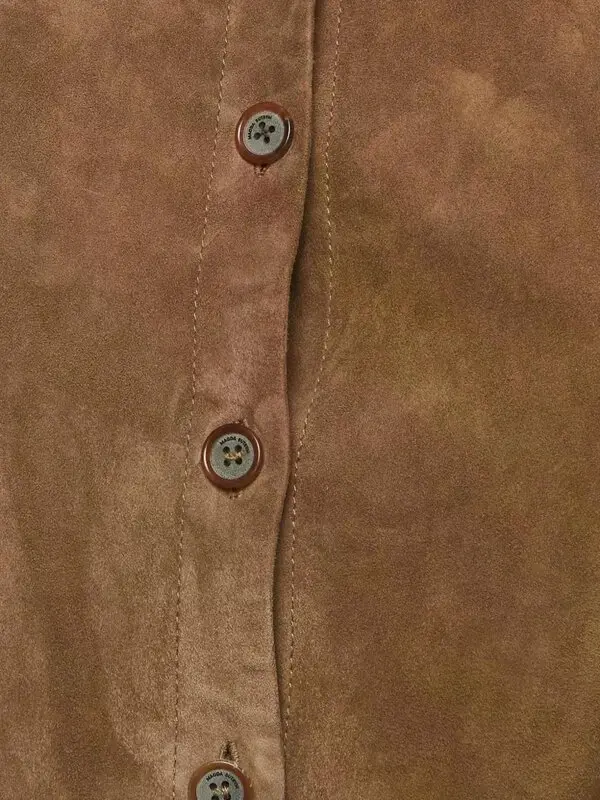 Magda Butrym Suede Long-sleeve Shirt
