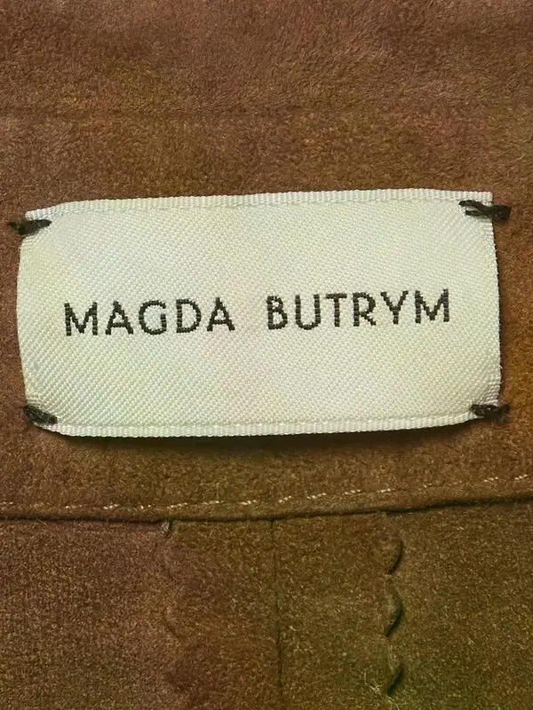Magda Butrym Suede Long-sleeve Shirt