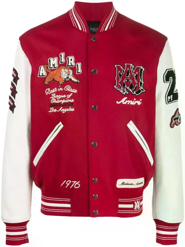 Amiri Logo-patch Varsity Jacket