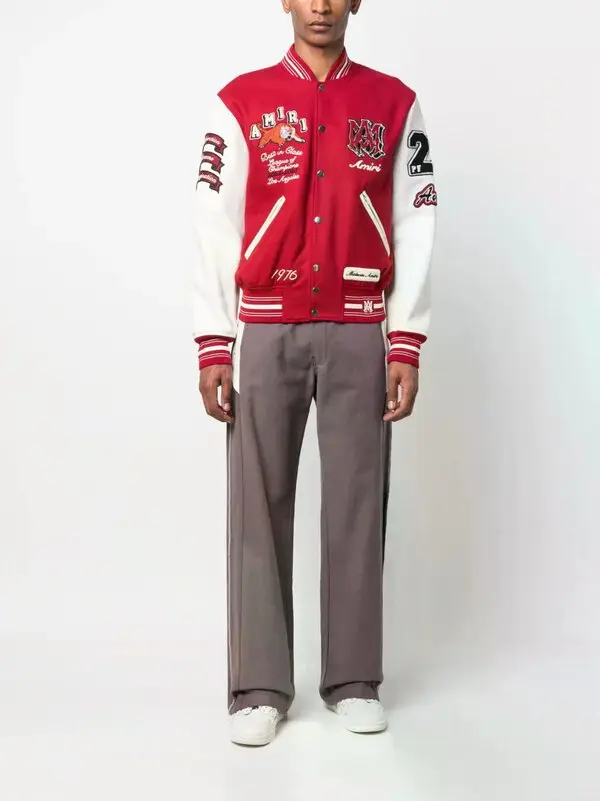 Amiri Logo-patch Varsity Jacket