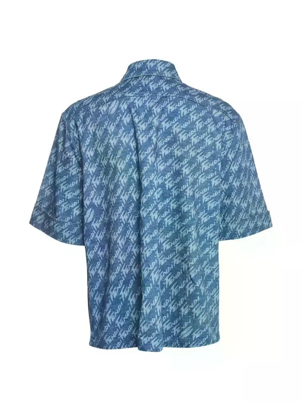 Fendi Logo-print Chambray Shirt