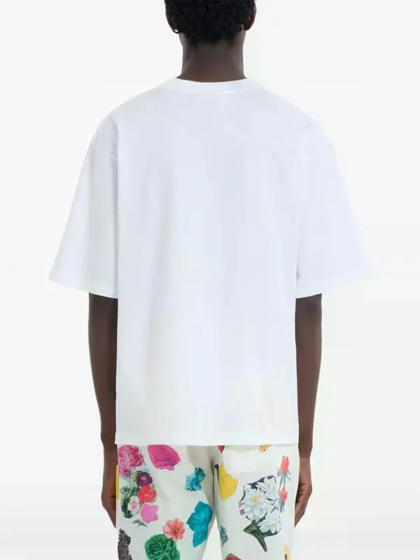 Marni Floral Logo-print Cotton T-shirt