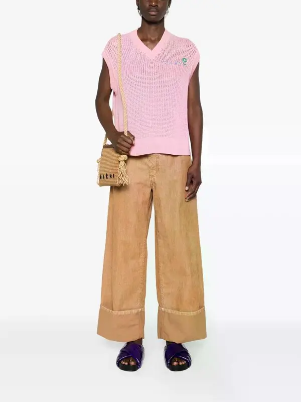 Marni High-waist Wide-leg Trousers
